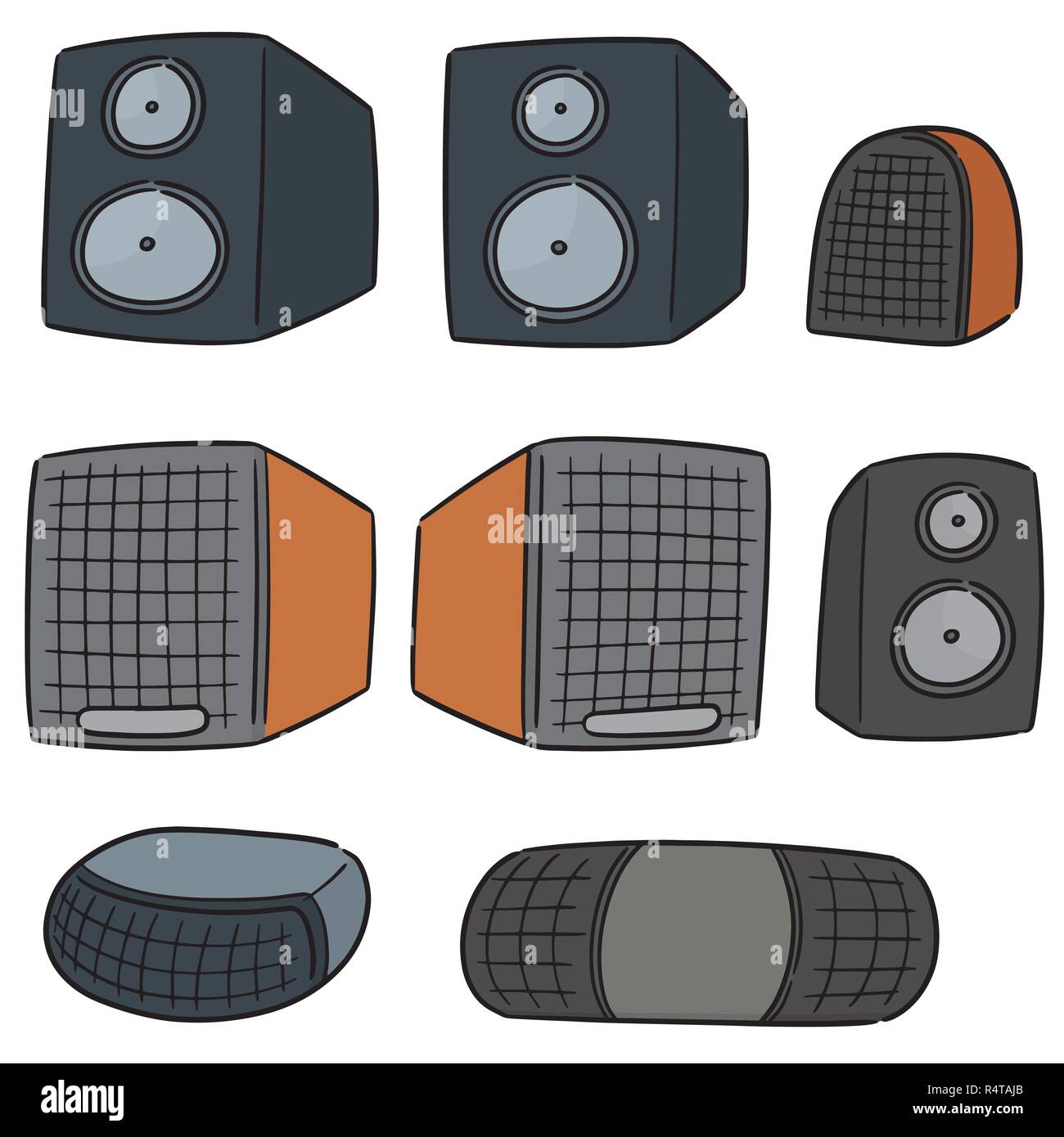 vector set of speaker Stock Vector Image & Art - Alamy