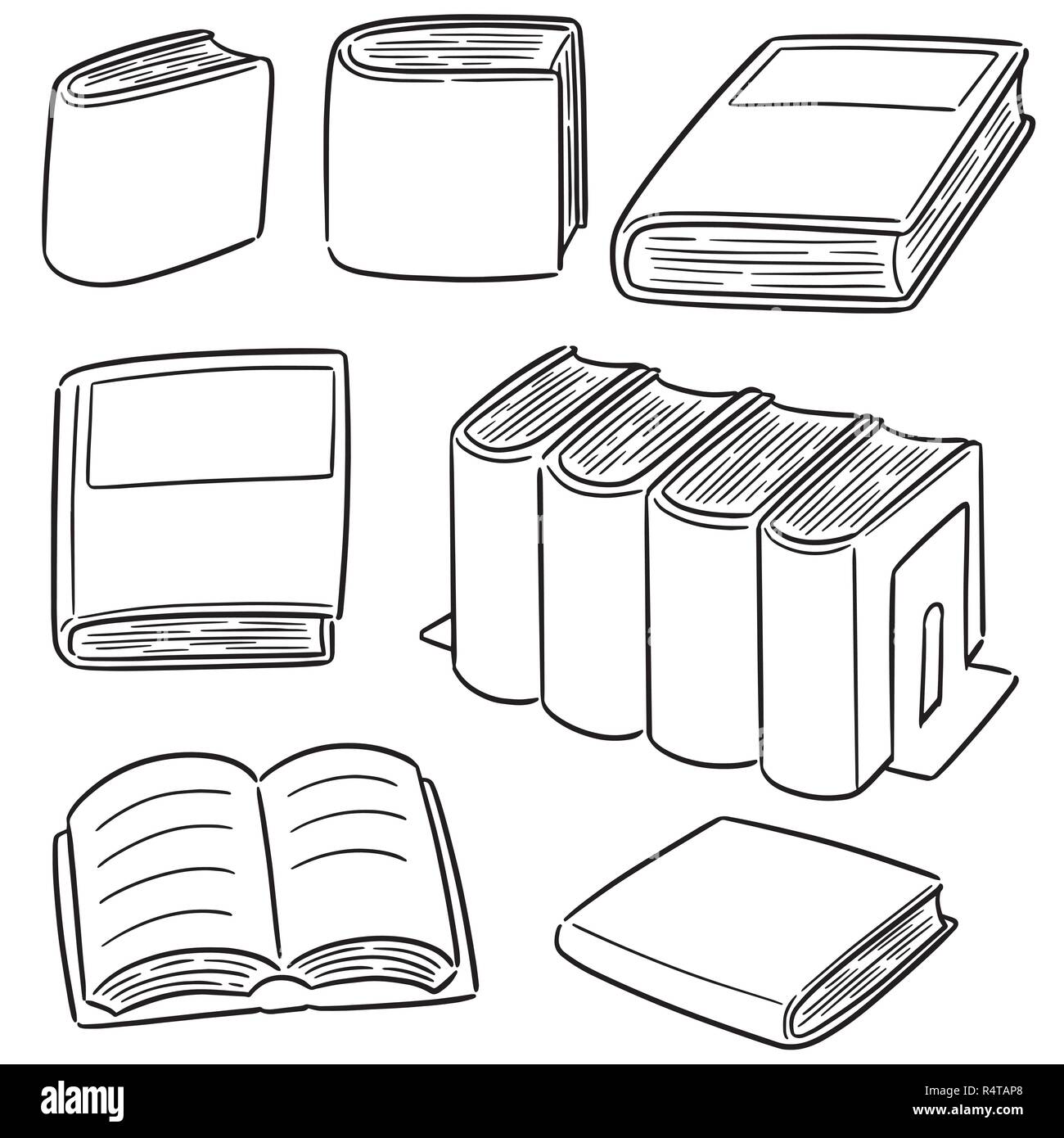 vector set of book Stock Vector Image & Art - Alamy