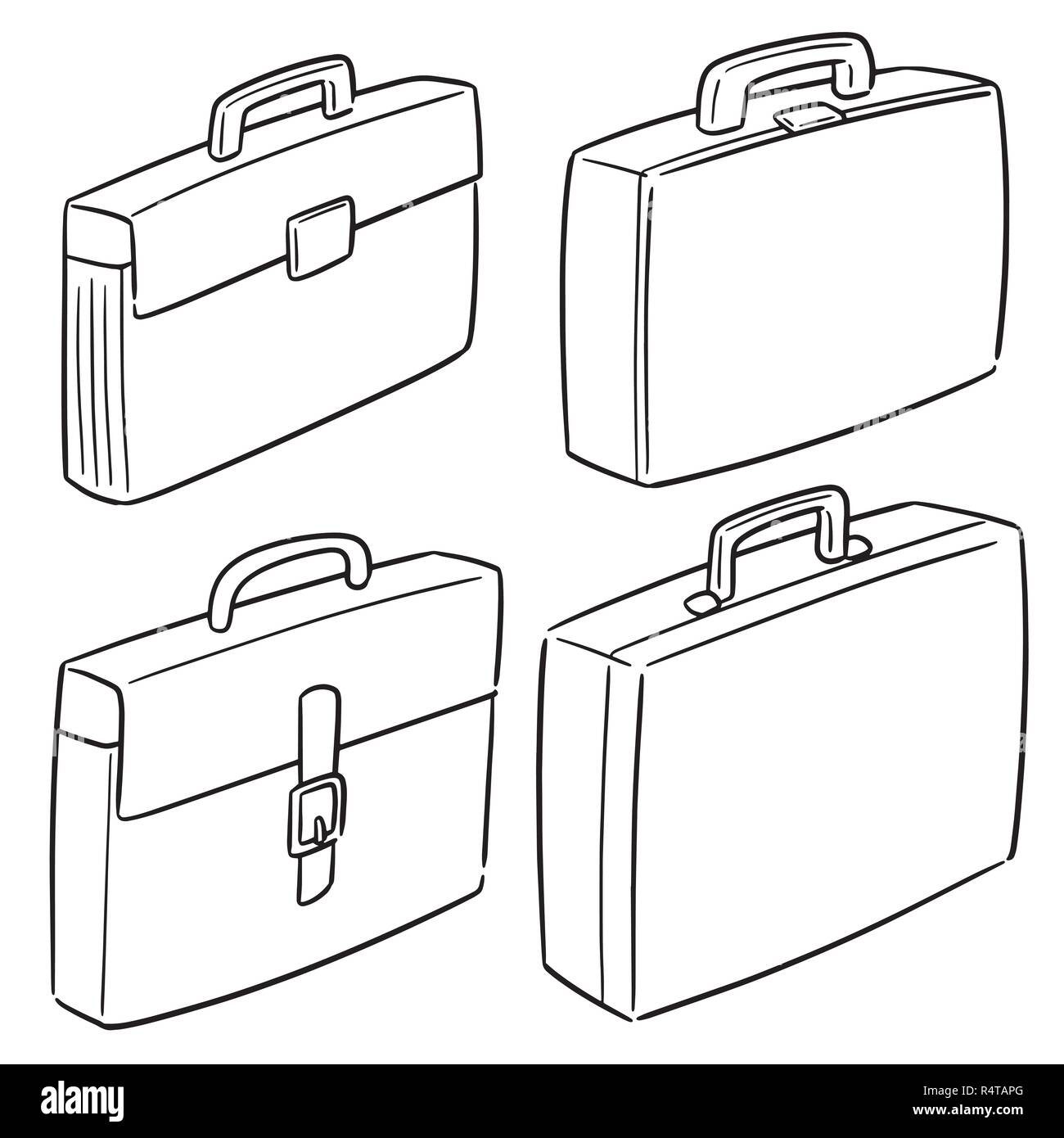 Cartoon briefcase Black and White Stock Photos & Images - Alamy