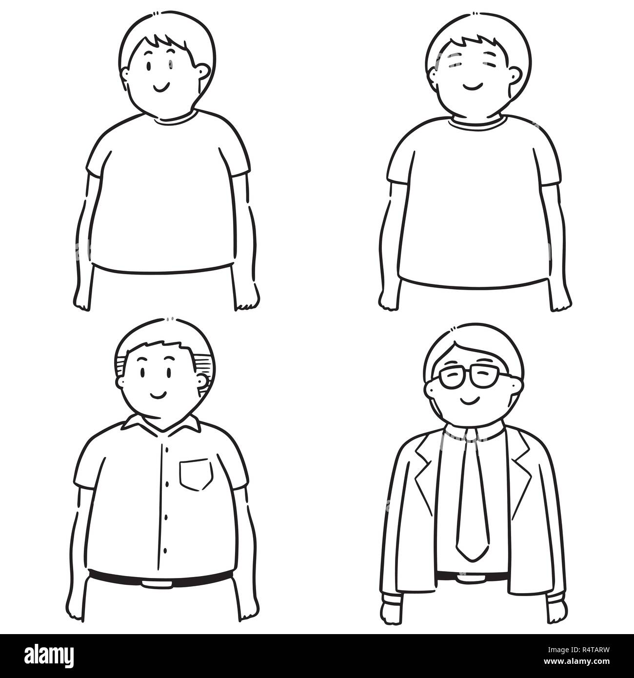 vector set of fat people Stock Vector Image & Art - Alamy
