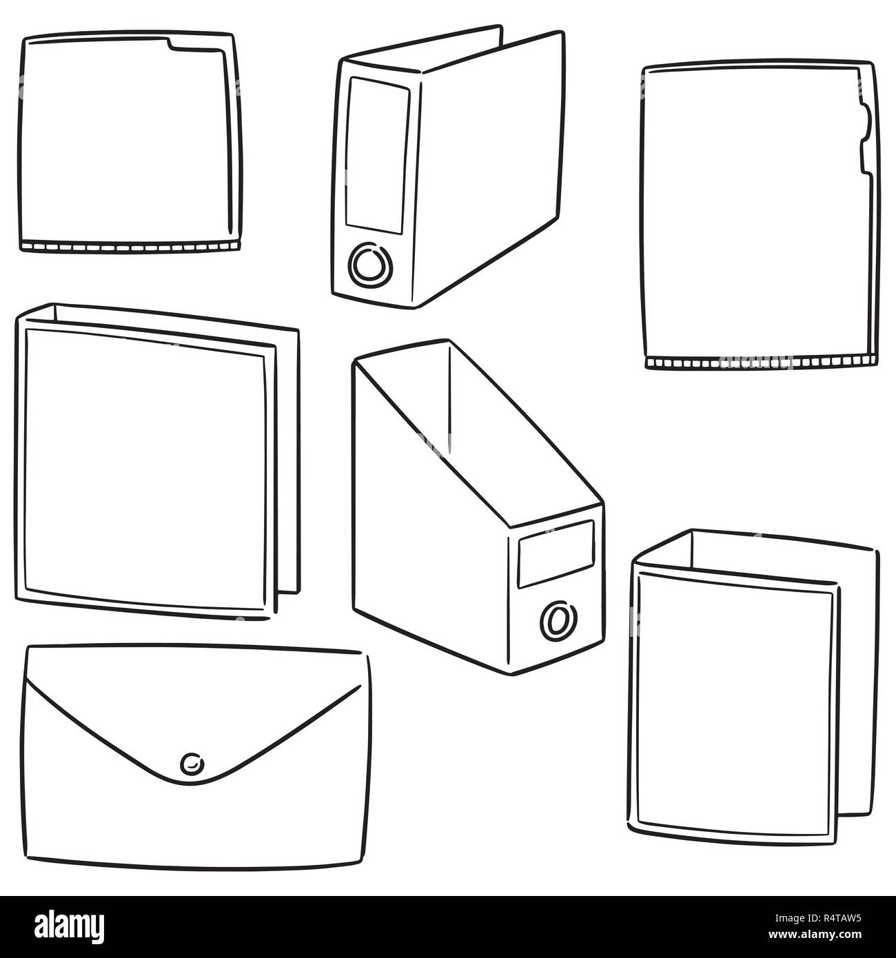 Cartoon folder icon Black and White Stock Photos & Images - Alamy