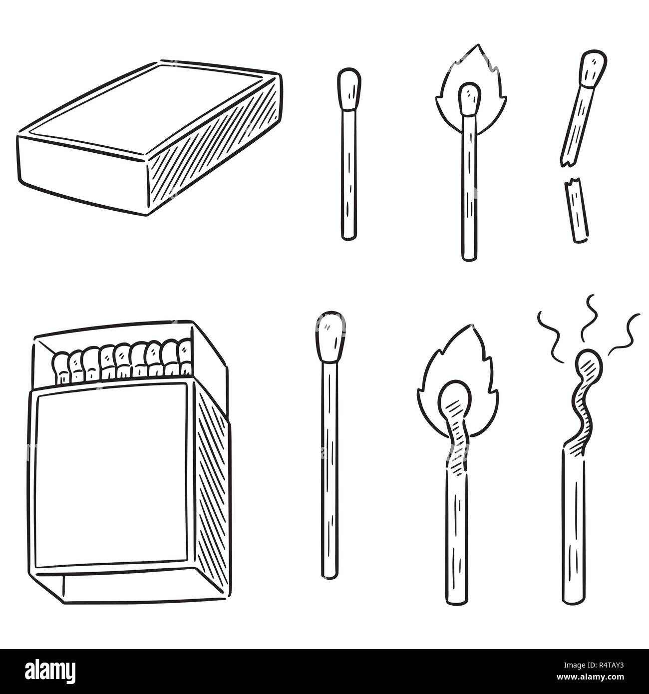 vector set of matches Stock Vector Image & Art - Alamy