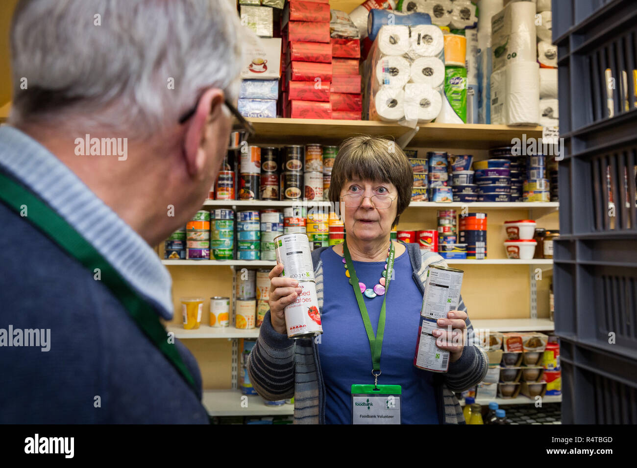 Food Bank Chichester volunteers provide the needy, poor people with ...