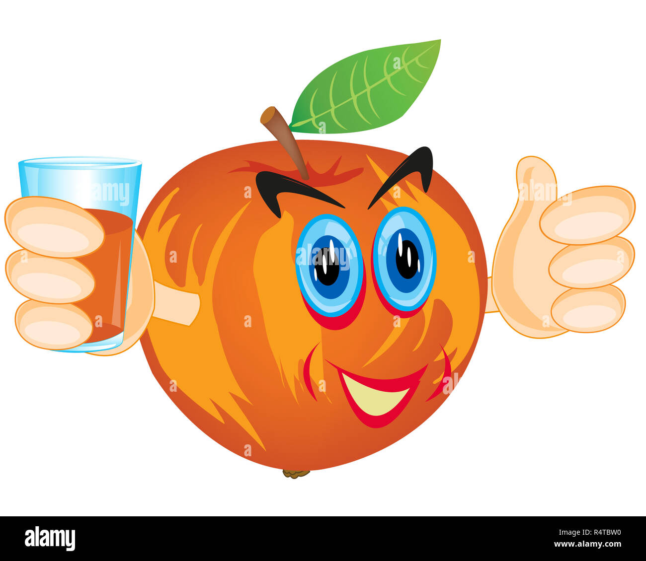 Alive apple with juice Stock Photo - Alamy