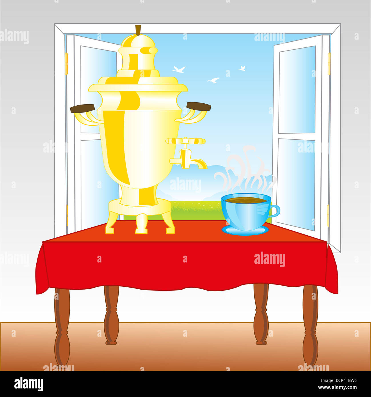 Table samovar hi-res stock photography and images - Alamy