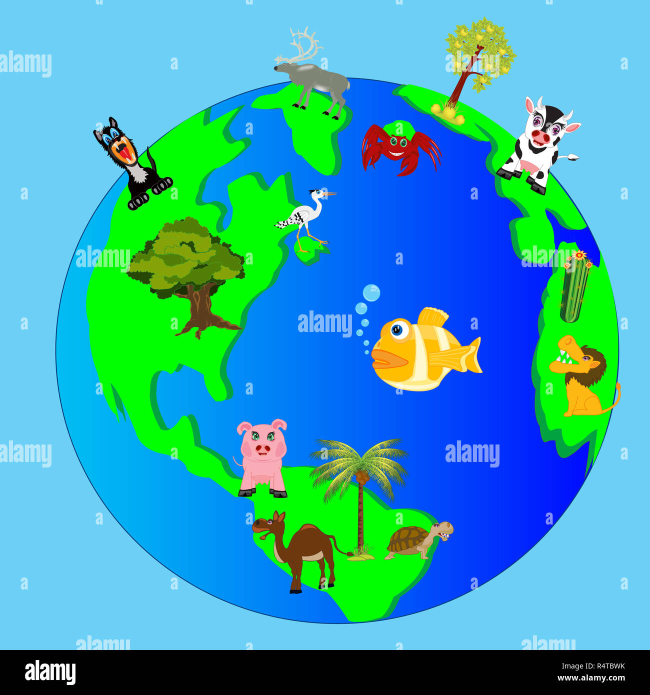 Living nature of the planet land Stock Photo - Alamy