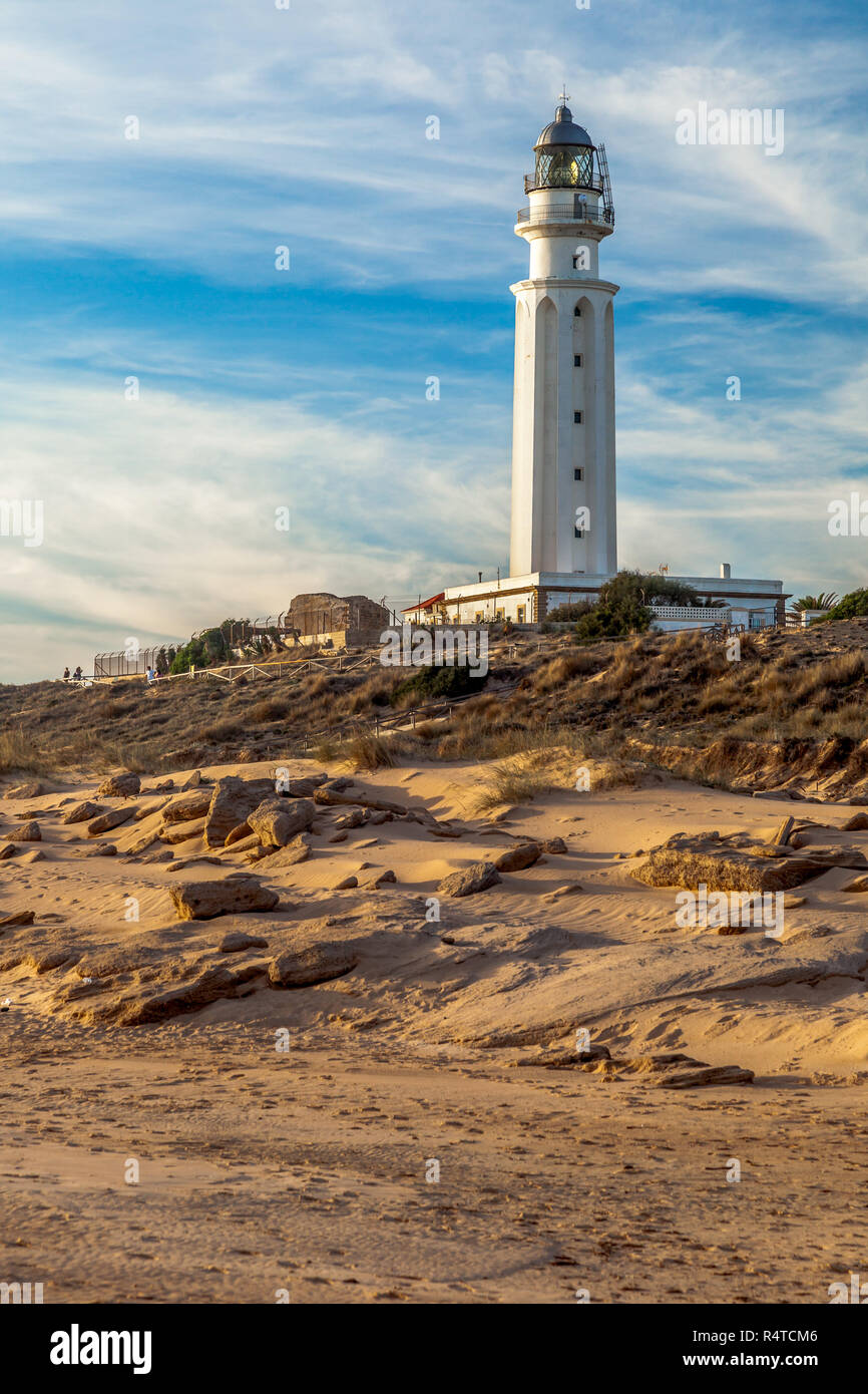 Lighthouse of Trafalgar, Cadiz Stock Photo - Alamy