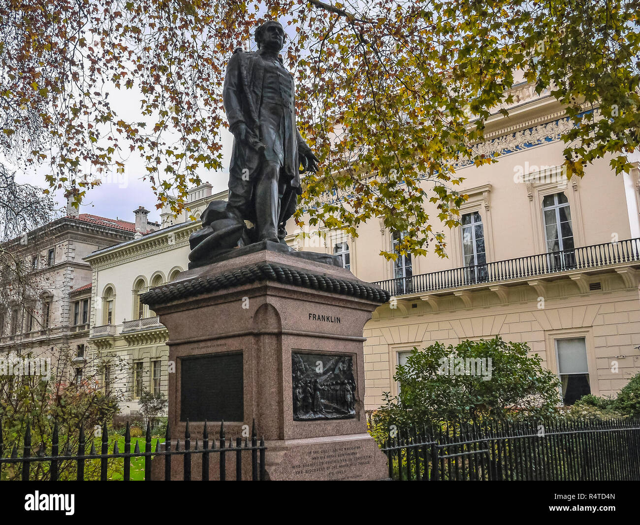 Sir John Franklin memorial,Waterloo Place, London, England, UK,GB Stock ...