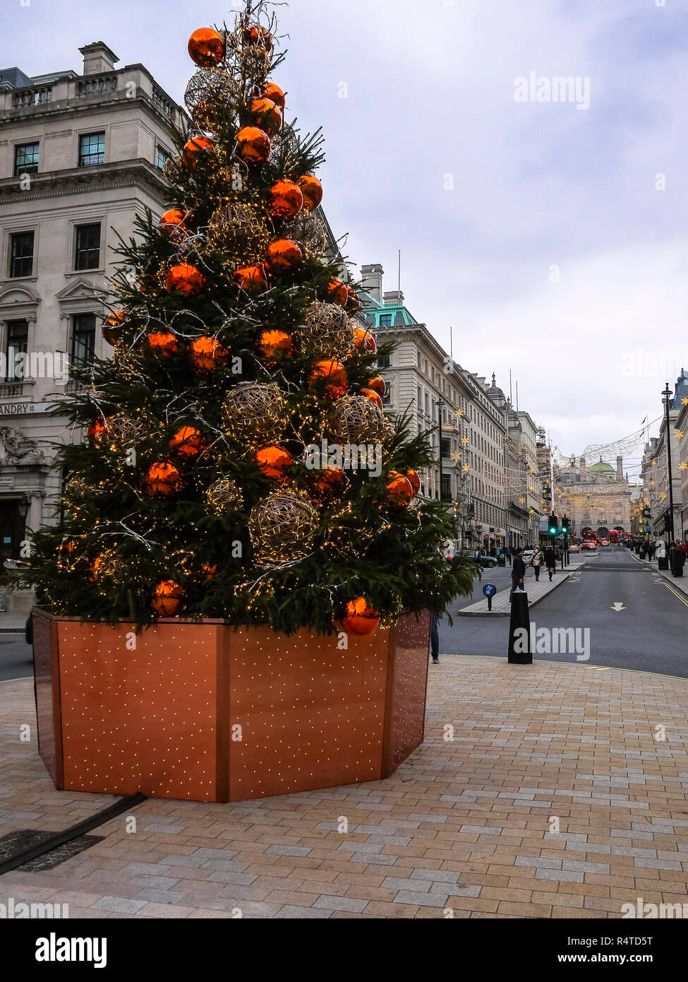 Xmas tree,Waterloo Place, London, England, UK,GB Stock Photo - Alamy