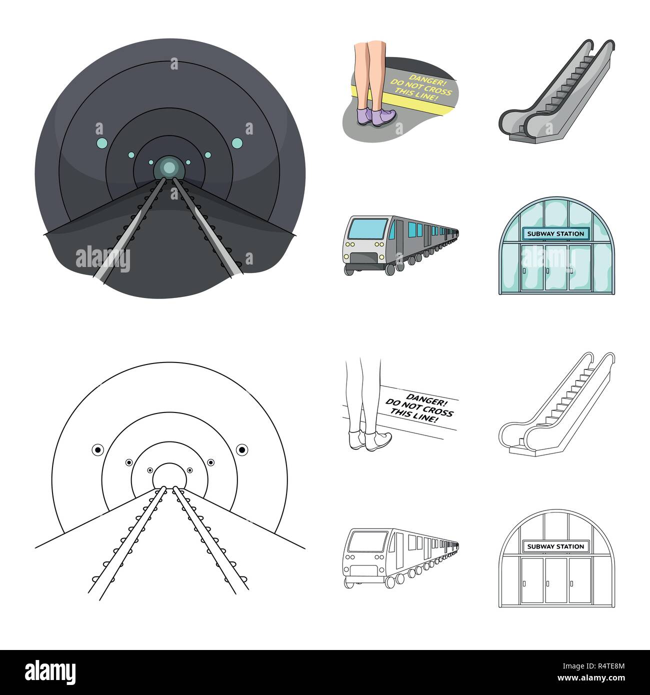 Electric, transport, equipment and other icon in cartoon,outline style ...