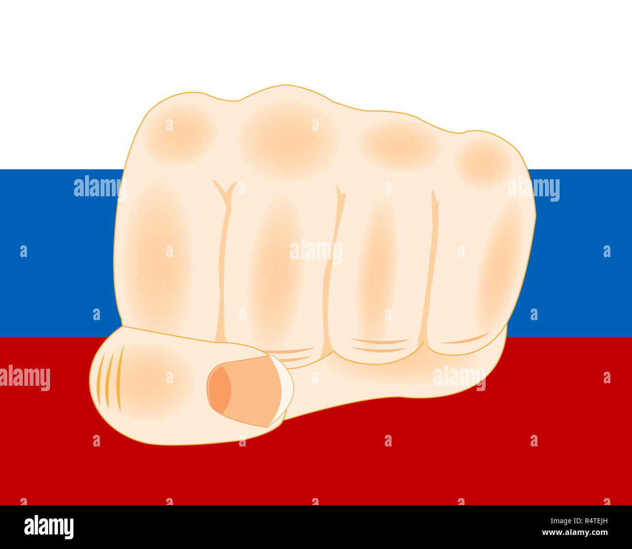 Hand gesture victory flag russia hi-res stock photography and images ...