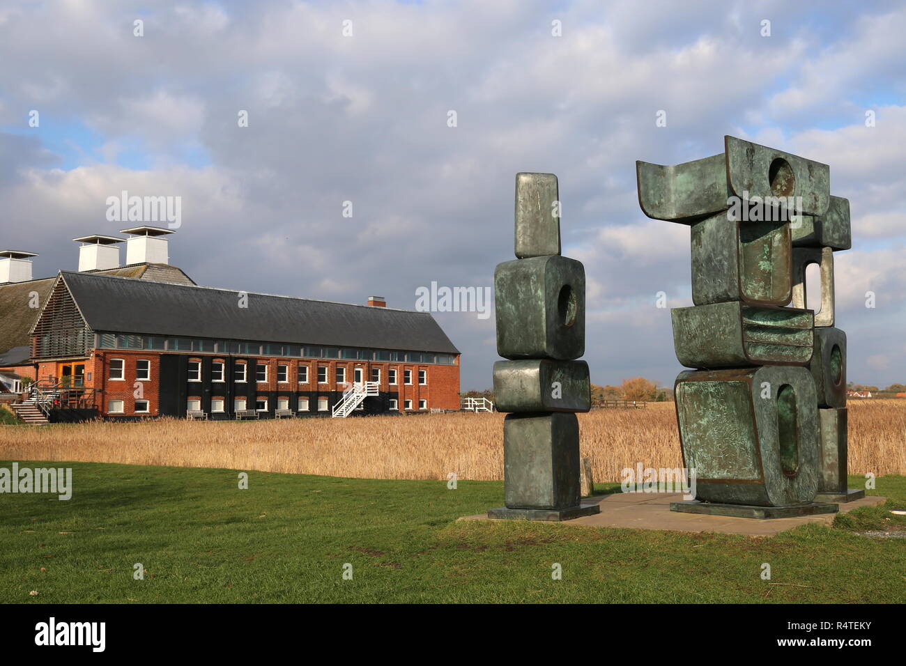 'Family of Man' (Barbara Hepworth, 1970, bronze), Snape Maltings ...