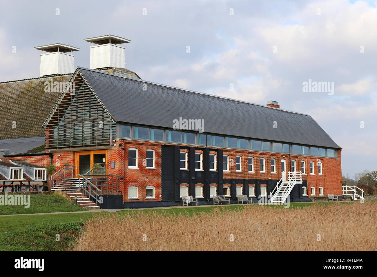 Concert Hall, Snape Maltings arts venue, Suffolk, East Anglia, England ...