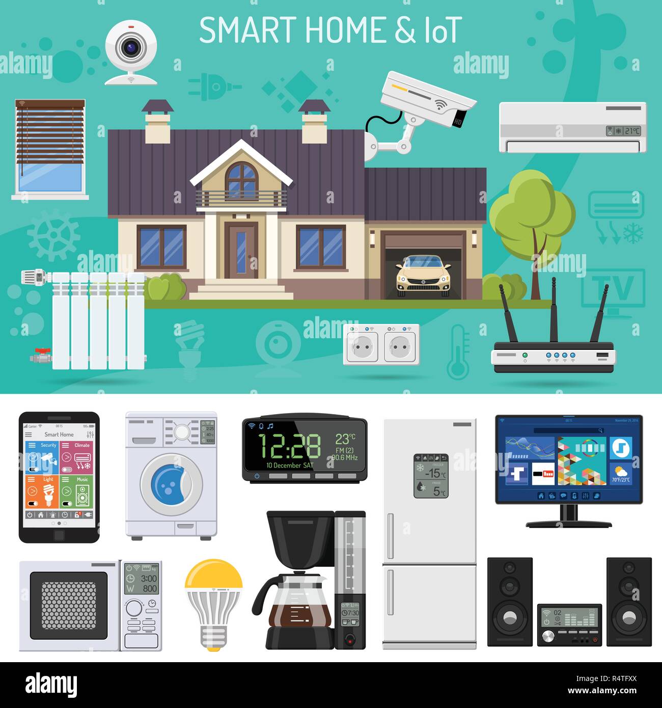 Home camera Stock Vector Images - Alamy