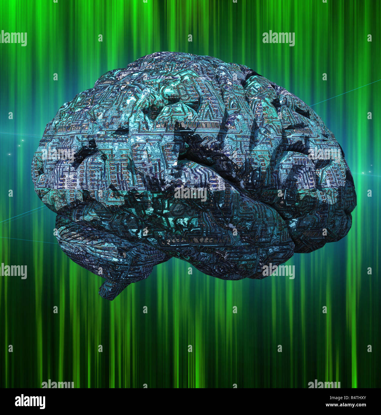 Ai cyber memory brain machine hi-res stock photography and images - Alamy