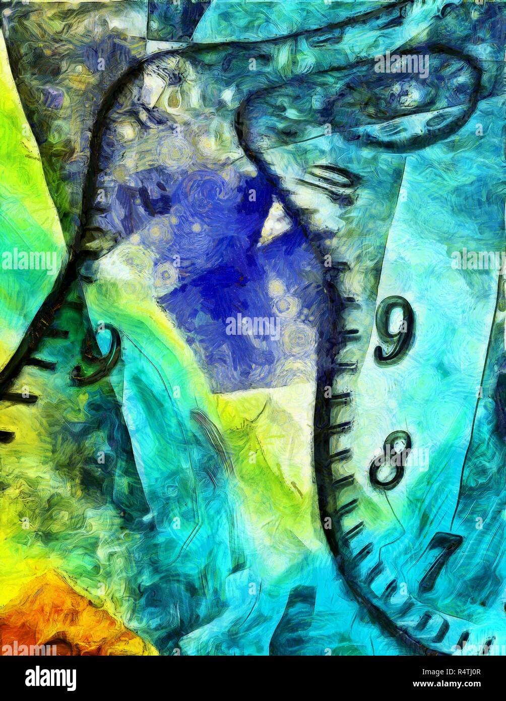 Vivid abstraction. Spiral of time Stock Photo - Alamy