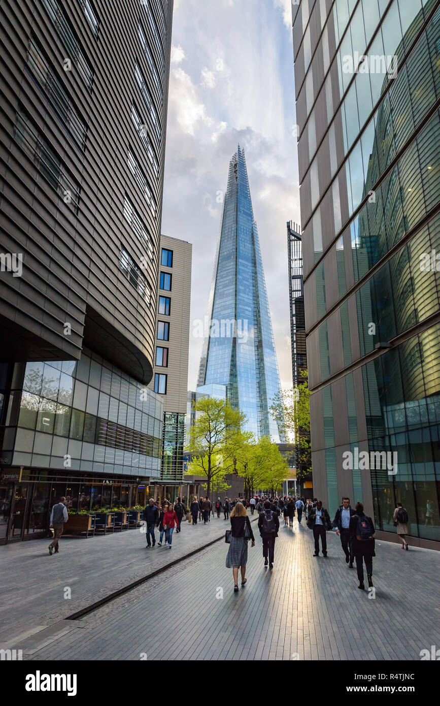 London, UK - April 26, 2018: Modern architecture of More London Place ...