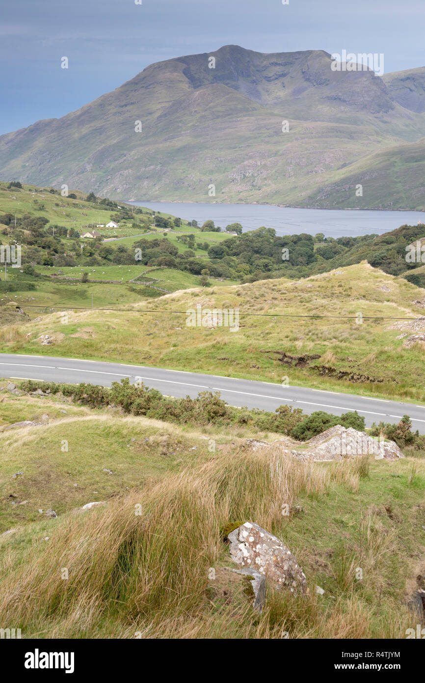 Open Road, Killary Fjord; Connemara National Park; Ireland Stock Photo ...