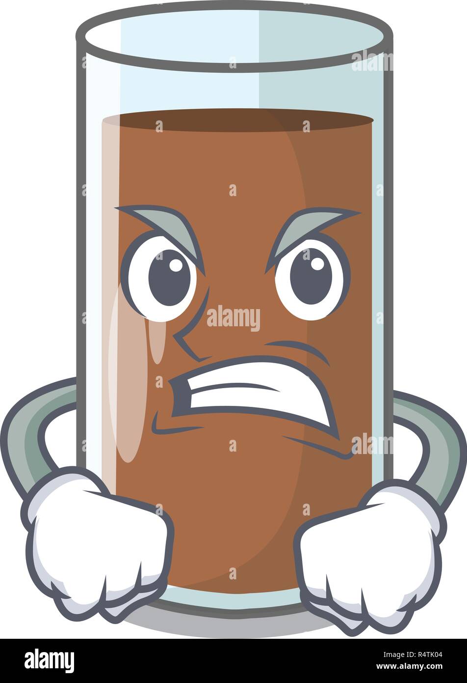 Angry fresh chocolate splash on pouring mascot Stock Vector Image & Art ...