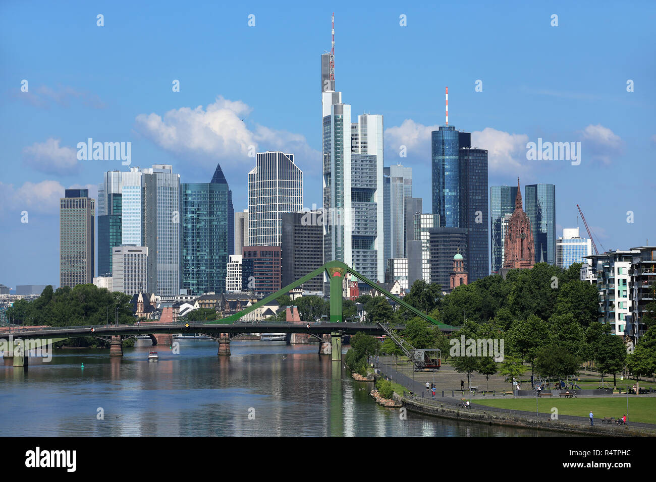 Promenade at river main hi-res stock photography and images - Alamy
