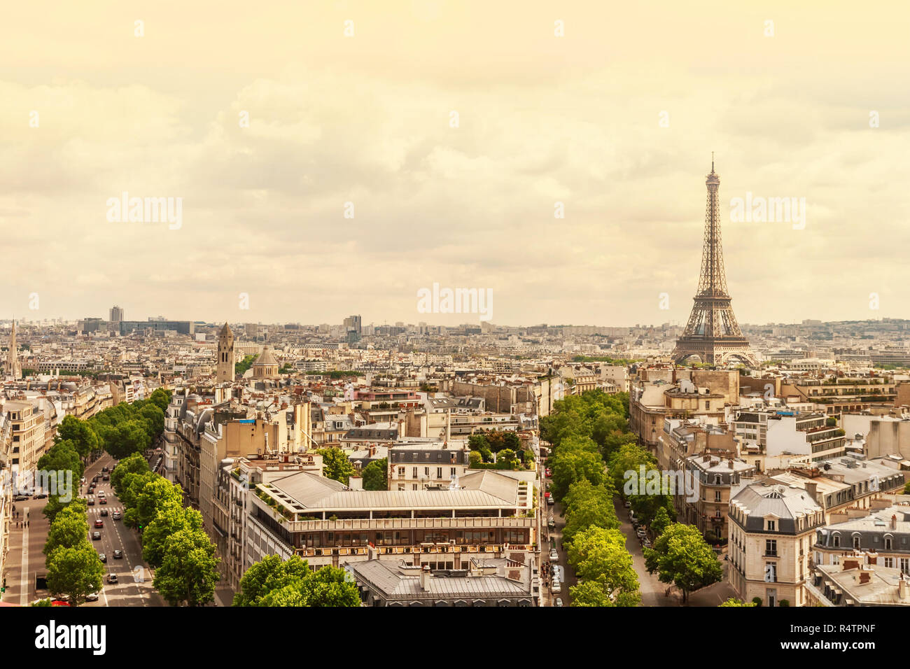 Champs elysees Avenue view, Paris, France Stock Photo - Alamy