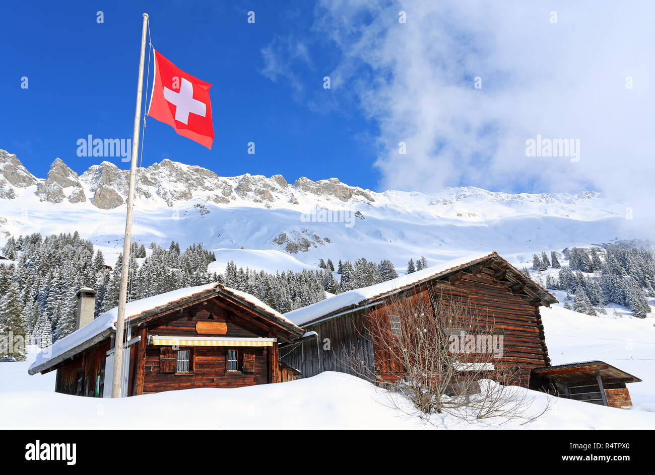Flag of grisons hi-res stock photography and images - Alamy