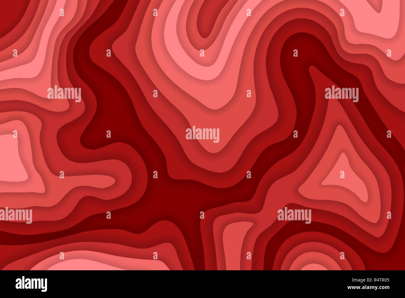 Papercut multi layers 3D color texture vector background. Abstract ...