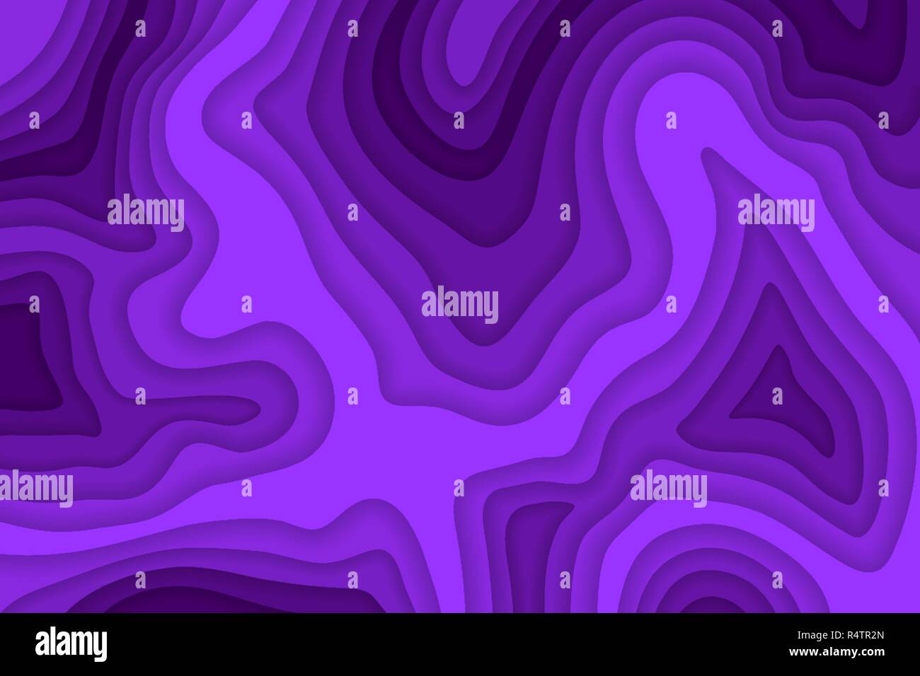 Papercut multi layers 3D color texture vector background. Abstract ...