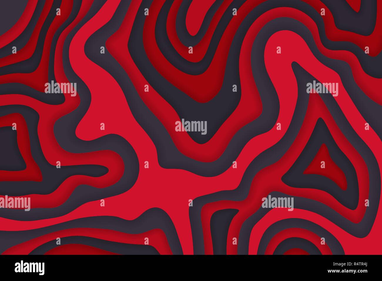 Papercut multi layers 3D color texture vector background. Abstract ...