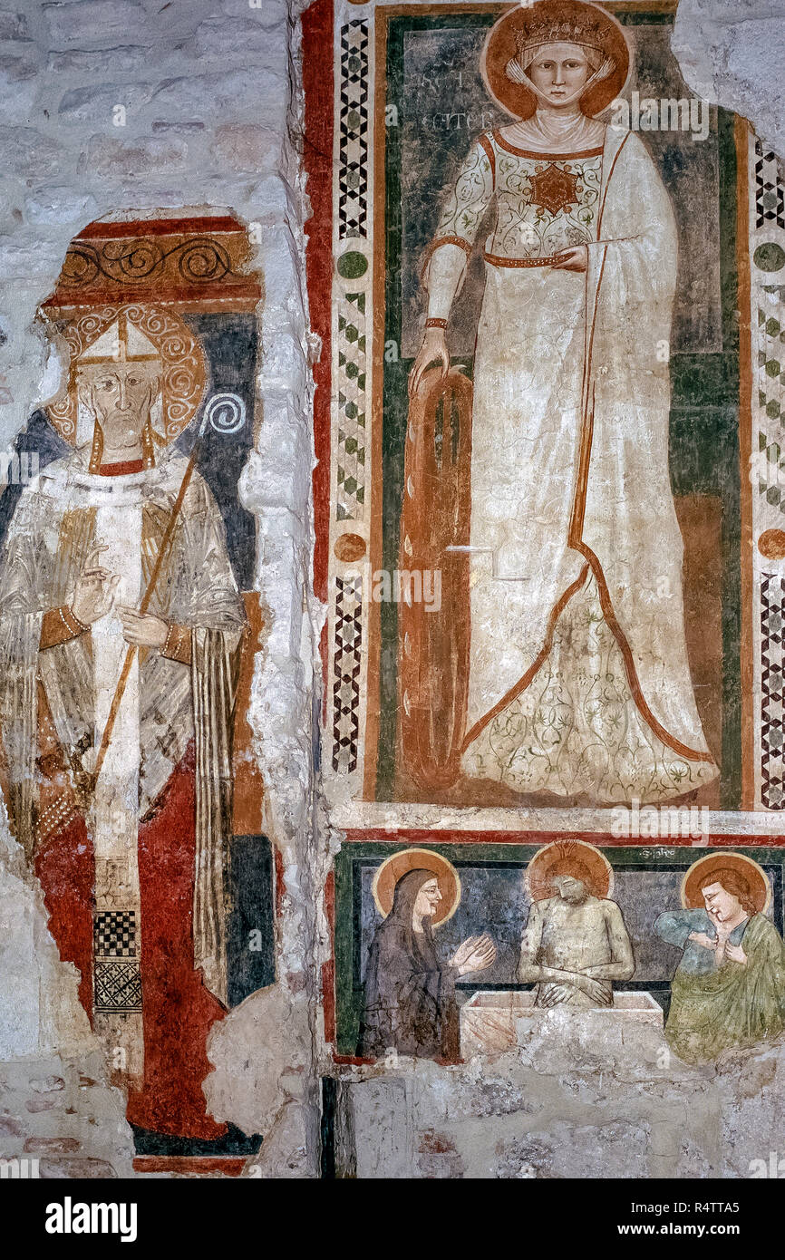 Italy, Basilicata, province of Potenza, Venosa, Trinity Abbey - or L ...