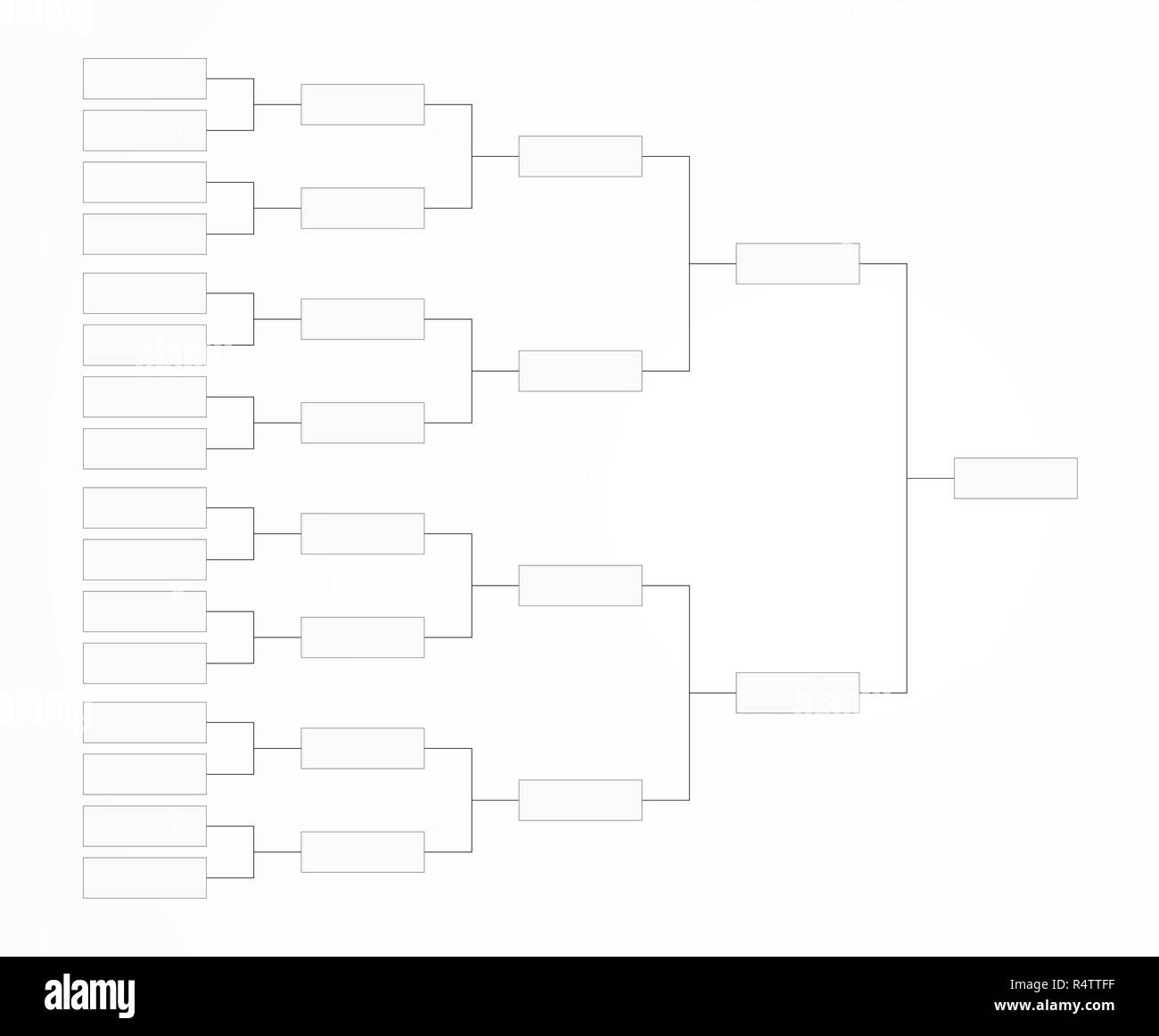 Tournament bracket template for a championship infographics Stock ...