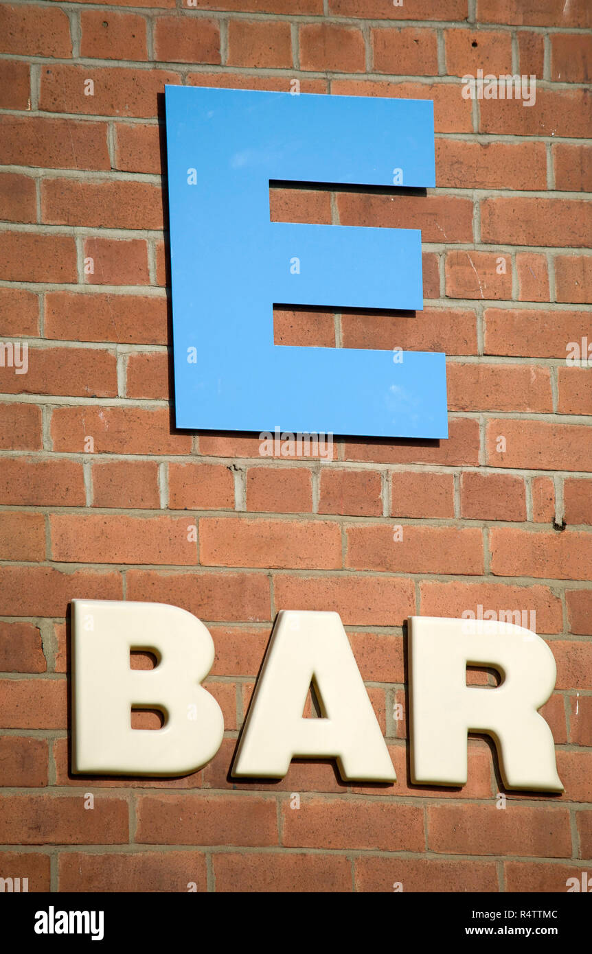 E BAR sign Stock Photo - Alamy