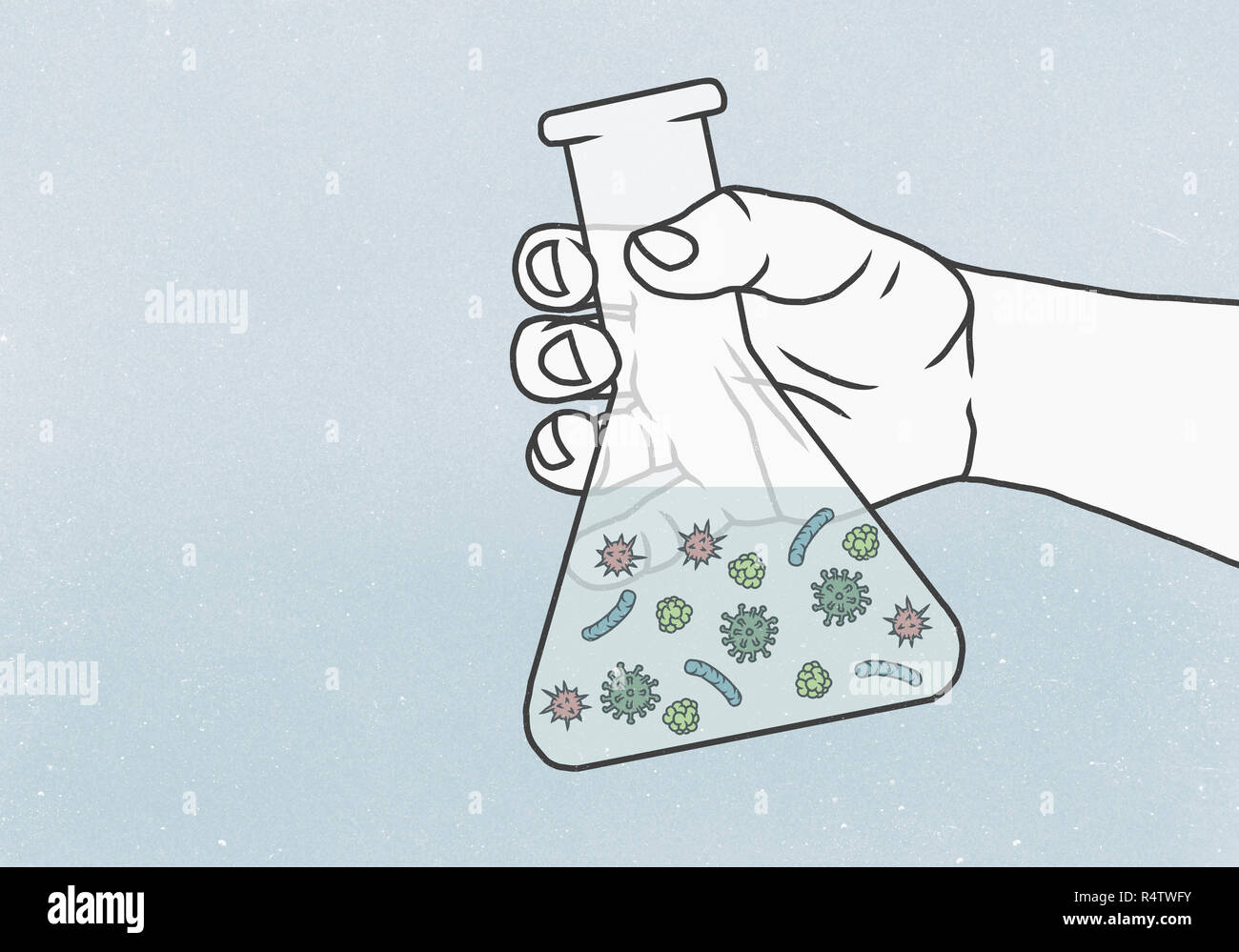 Flask bacteria hi-res stock photography and images - Alamy