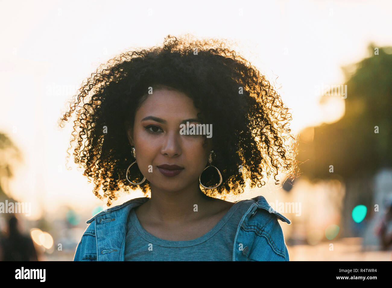 Portrait confident, serious young woman Stock Photo - Alamy
