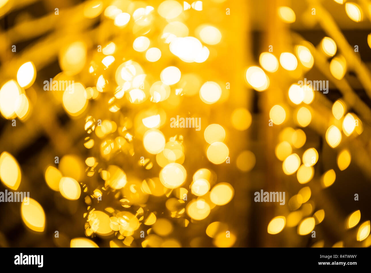 Abstract bokeh balls in the darkness Stock Photo - Alamy