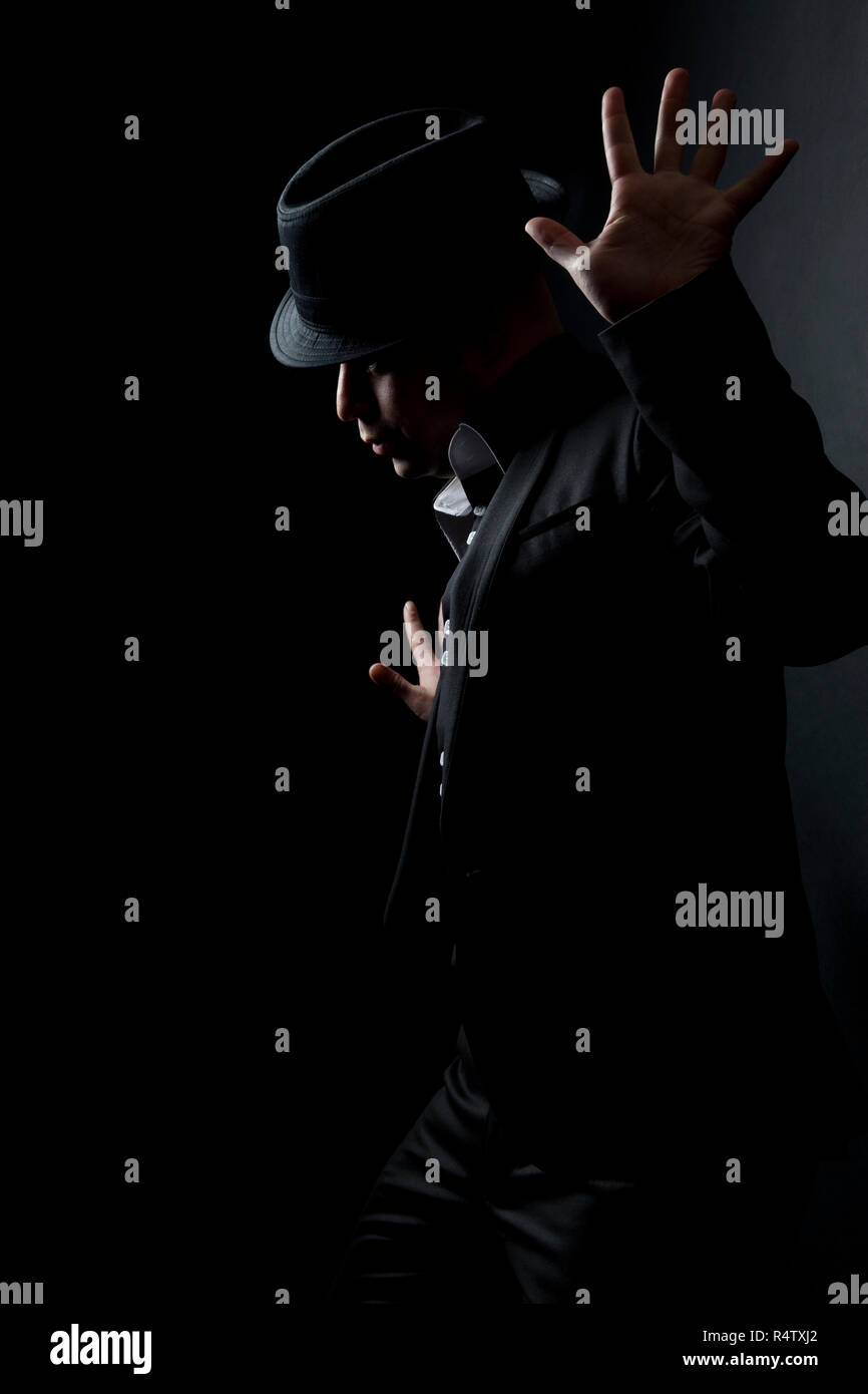 Man dancing alone in suit hi-res stock photography and images - Alamy