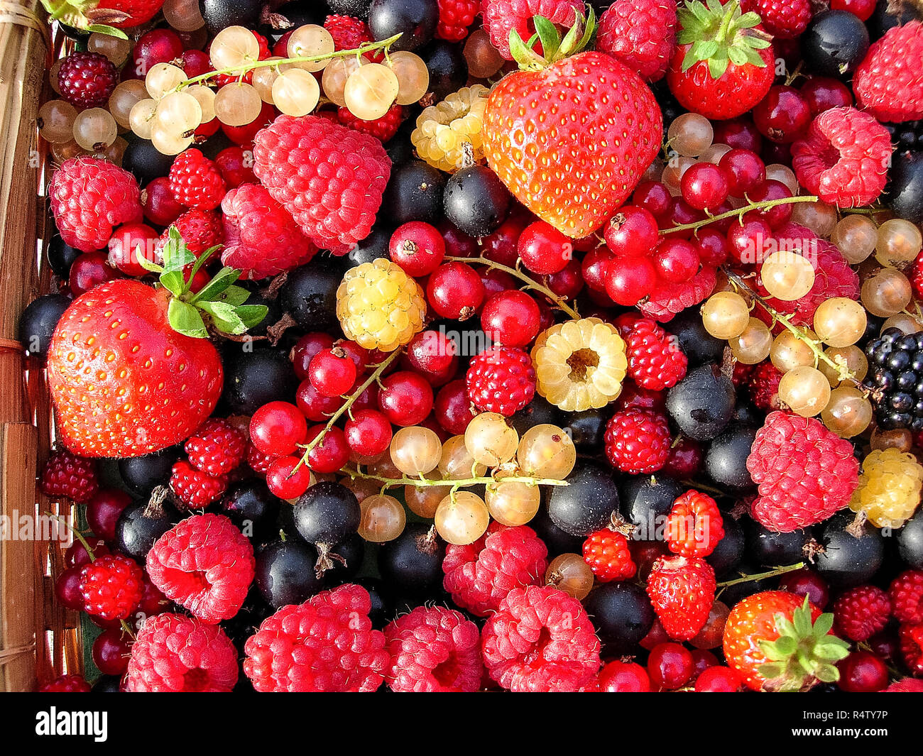 The mix organic fruits on the dining table Stock Photo - Alamy