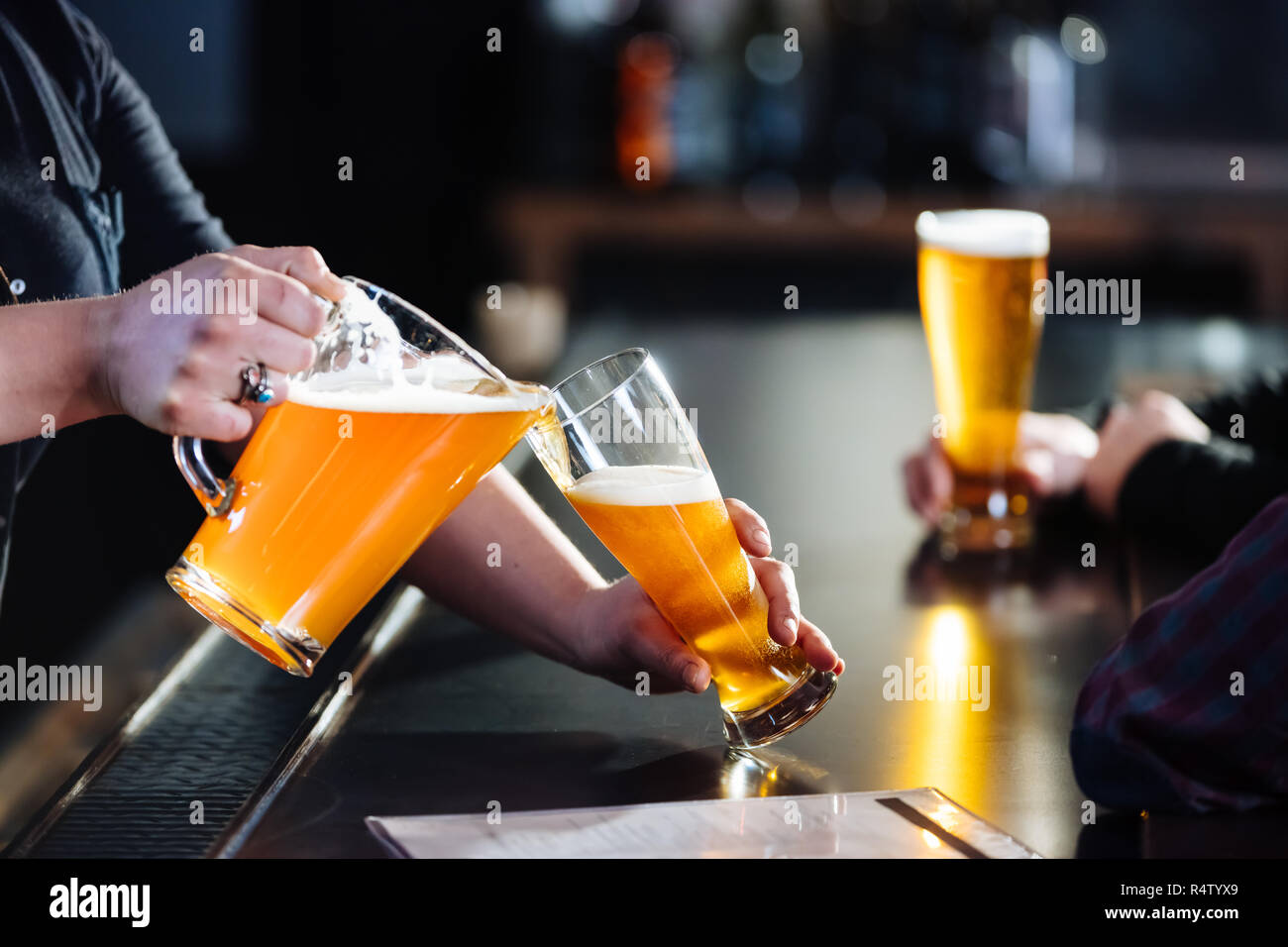 Pouring Beer Pitcher