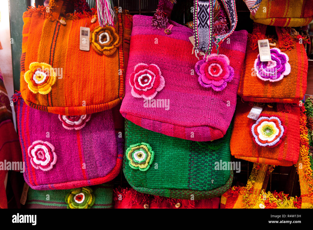 Hamndicraft items of Peru Stock Photo - Alamy