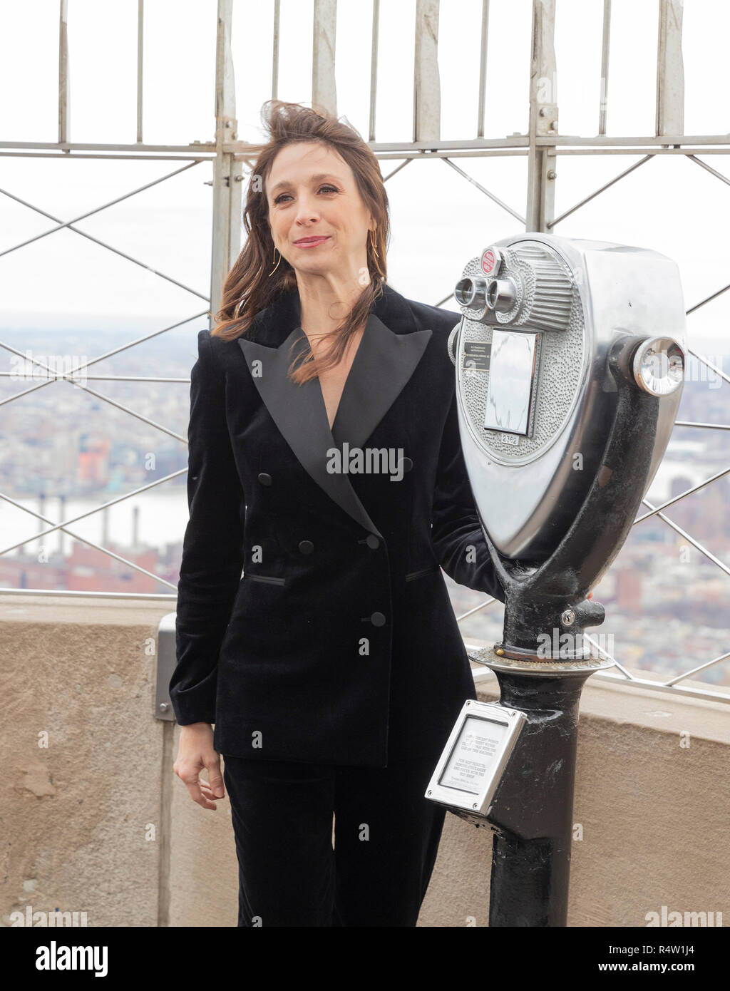 New York, United States. 27th Nov, 2018. Marin Hinkle of The Marvelous ...