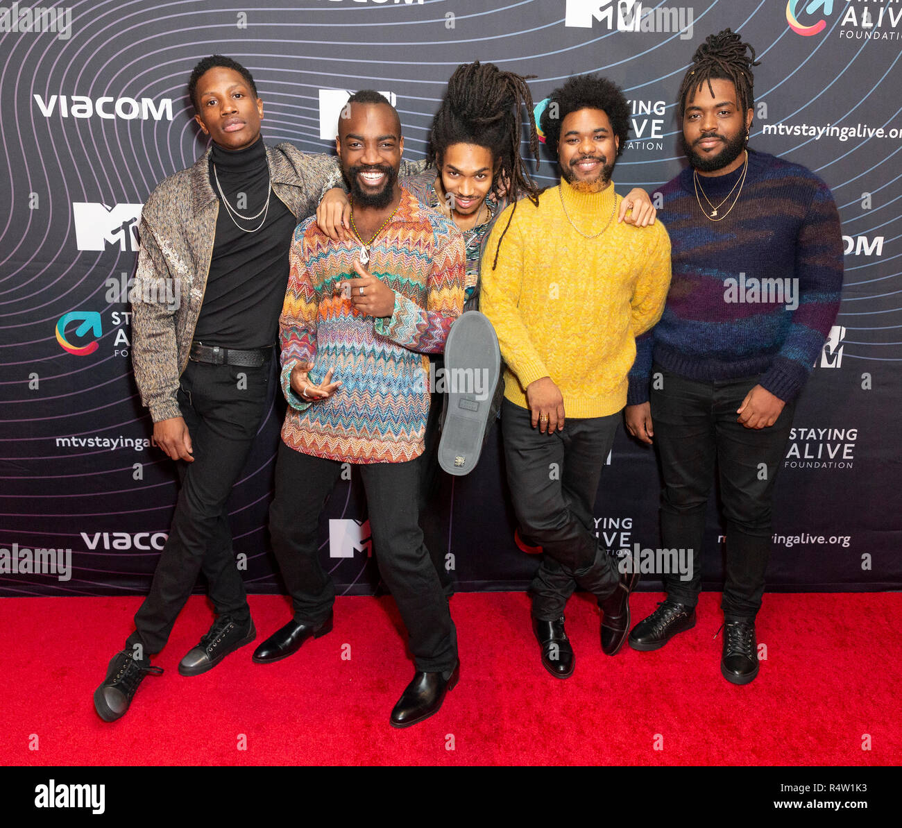 Phony Ppl band members attend MTV Staying Alive Foundation Gala at ...