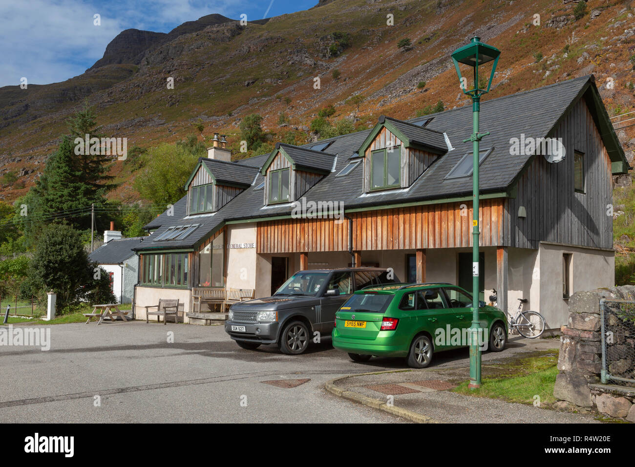The General Store and cafe in the village of Torridon, Highland Region ...