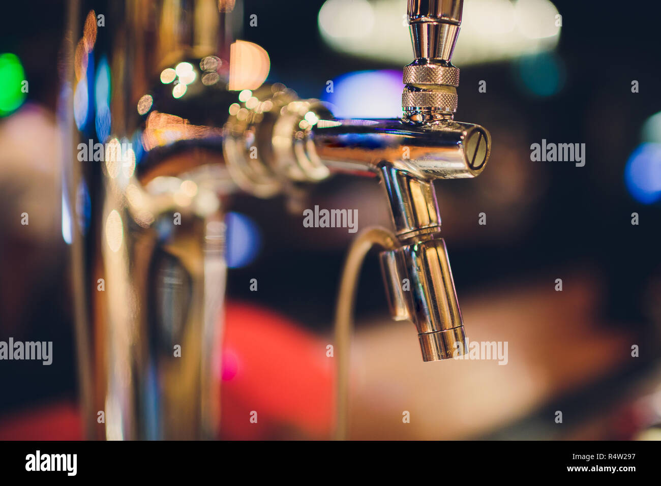 pouring a lager beer in a glass Stock Photo - Alamy