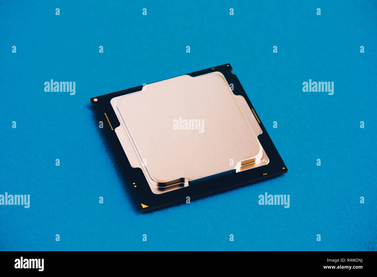 Computer chip microprocessor with abstract colorful light circuit ...