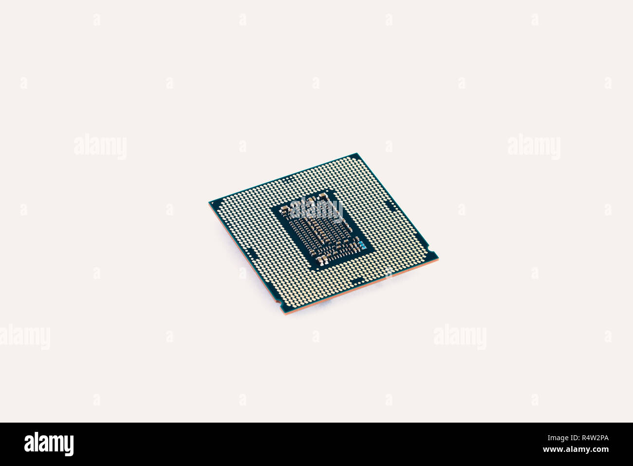 Computer engineering Microprocessor processor isolated on white ...