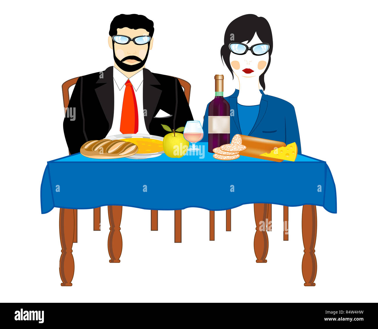 Woman sitting table wine Cut Out Stock Images & Pictures - Alamy