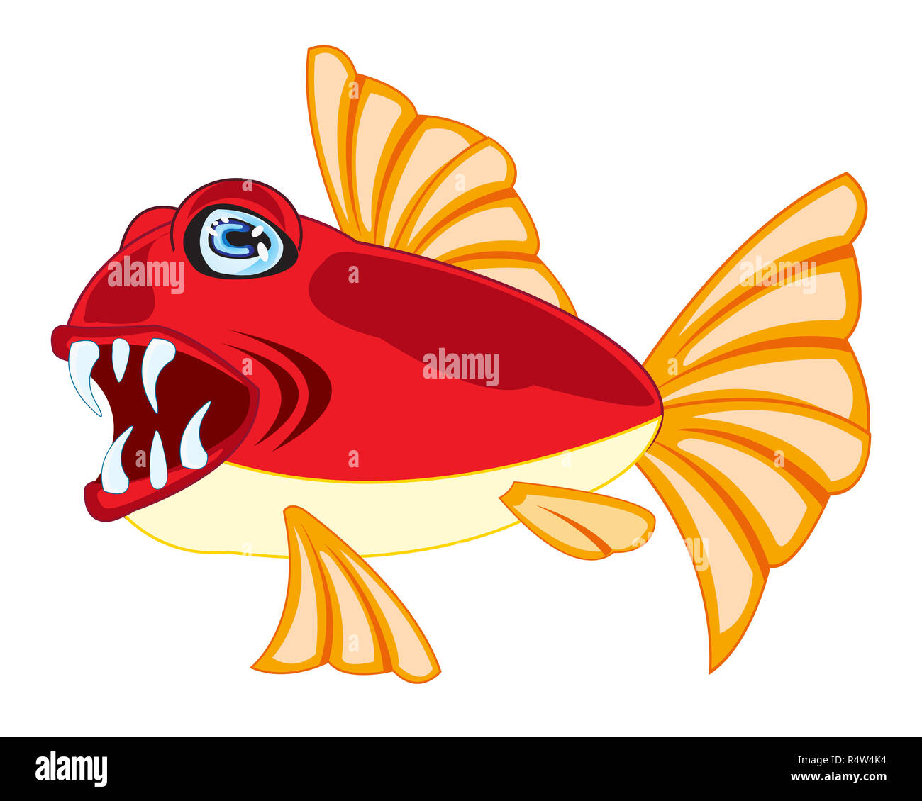Red fish cartoon hi-res stock photography and images - Alamy