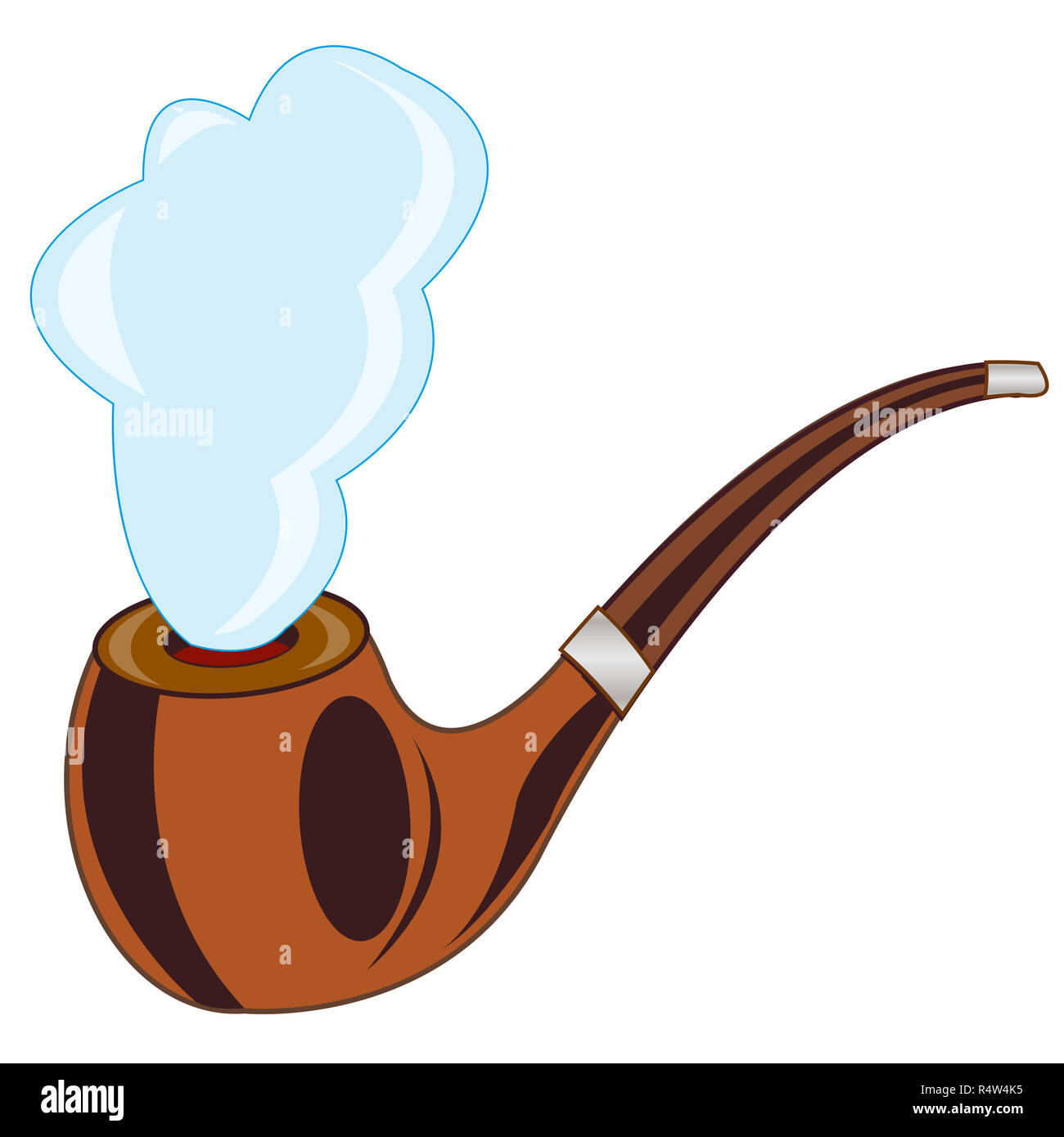 Brunette smoking Cut Out Stock Images & Pictures - Alamy