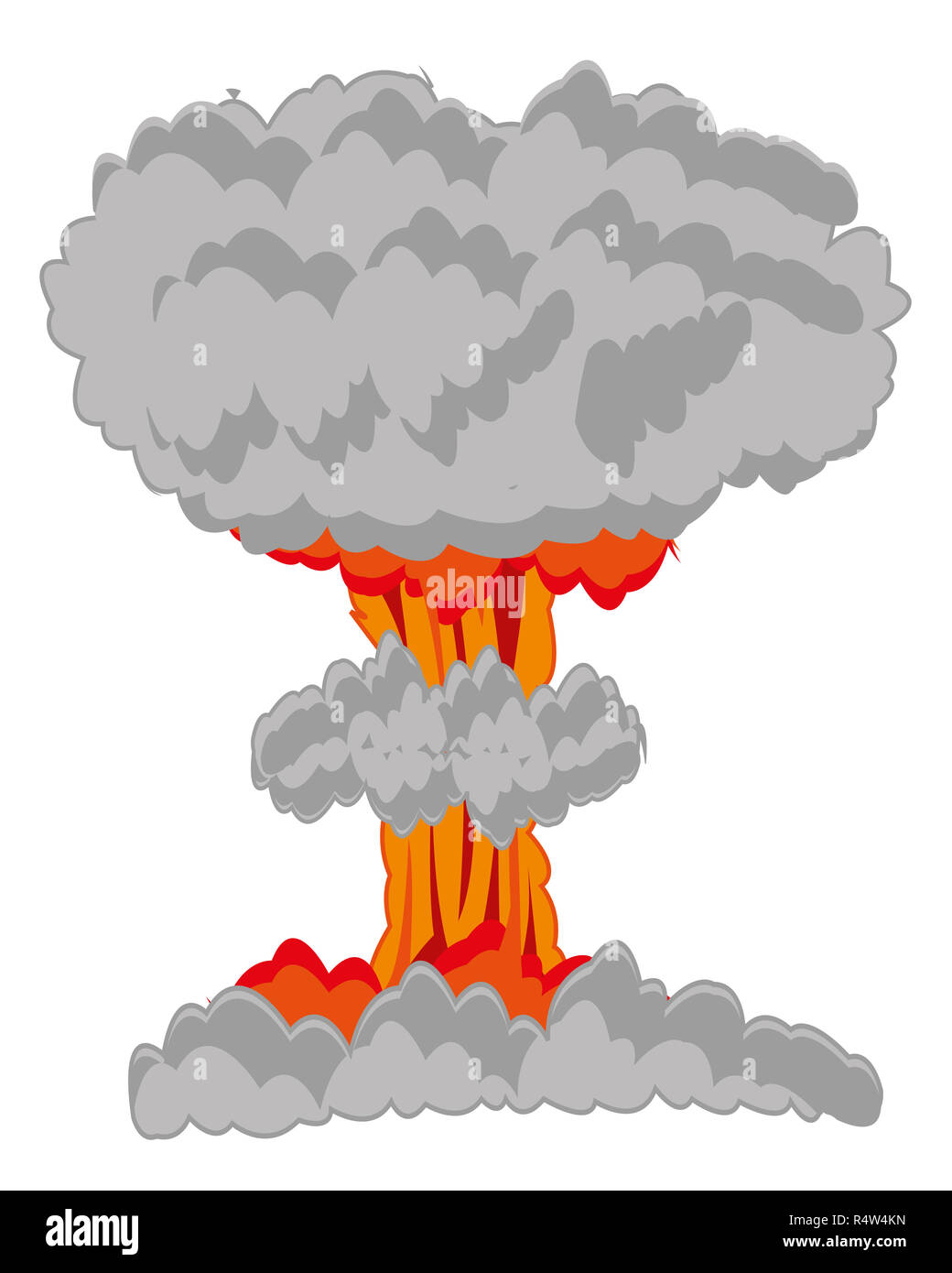 Atomic bomb blast mushroom cloud Cut Out Stock Images & Pictures - Alamy