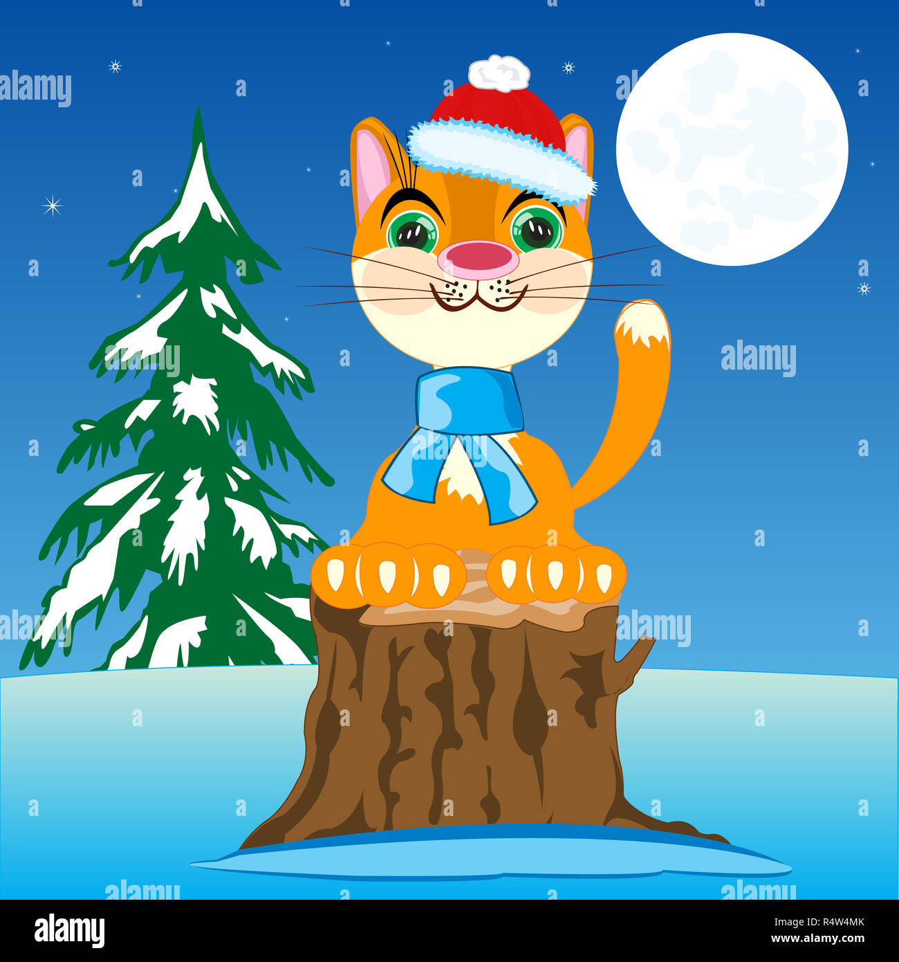 Redhead cat in cloth Stock Photo - Alamy